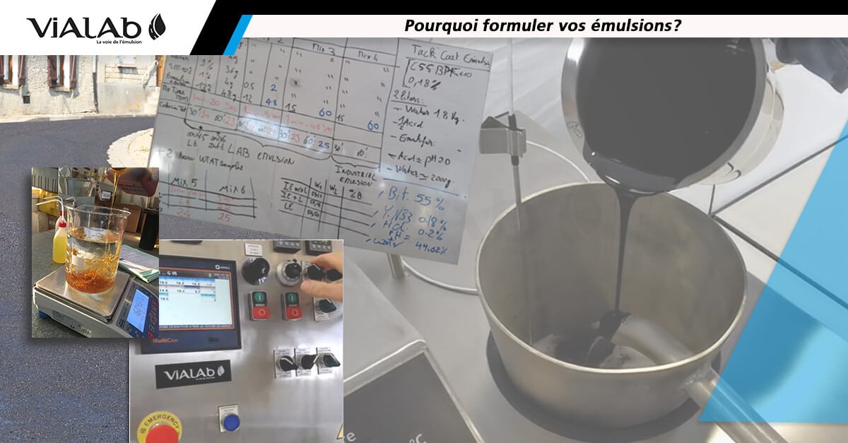 Why should you formulate your bitumen emulsions ? - VIALAB